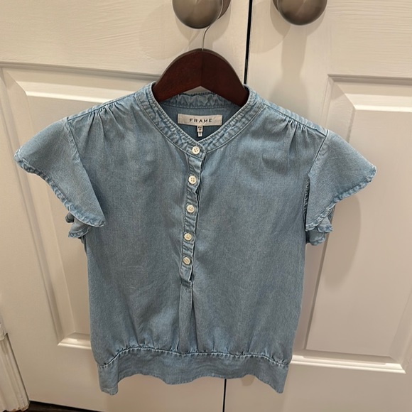 Frame Denim | Tops | Frame Denim Blouse | Poshmark